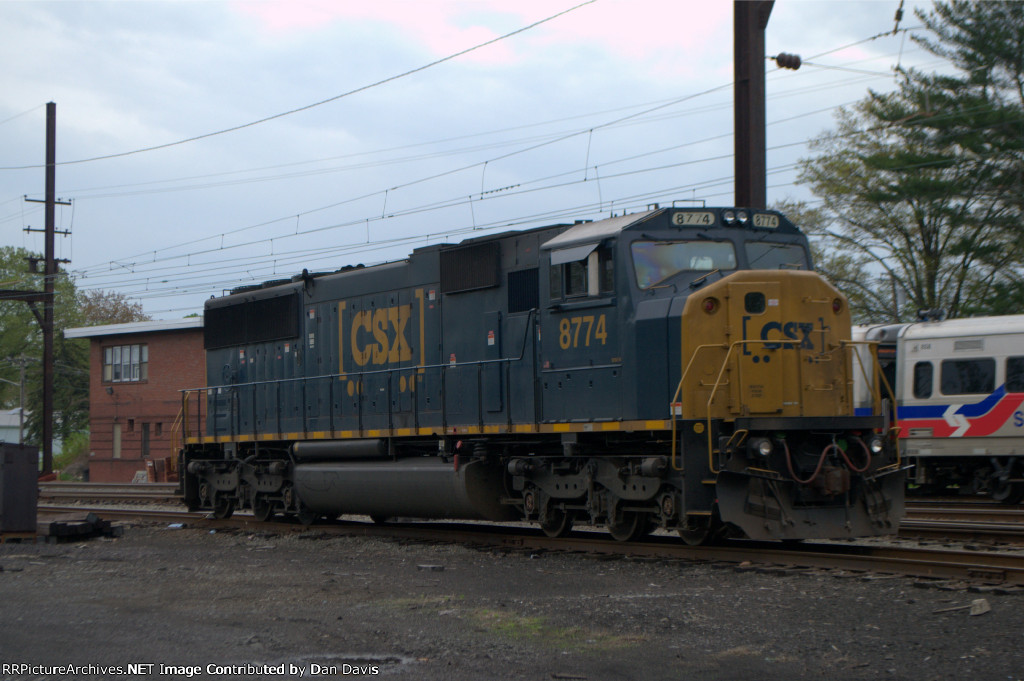 CSX SD60I 8774 on the Trenton Industrial Track